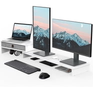 Quartet Adjustable Height Desktop Glass Monitor Riser with Dry-Erase ...