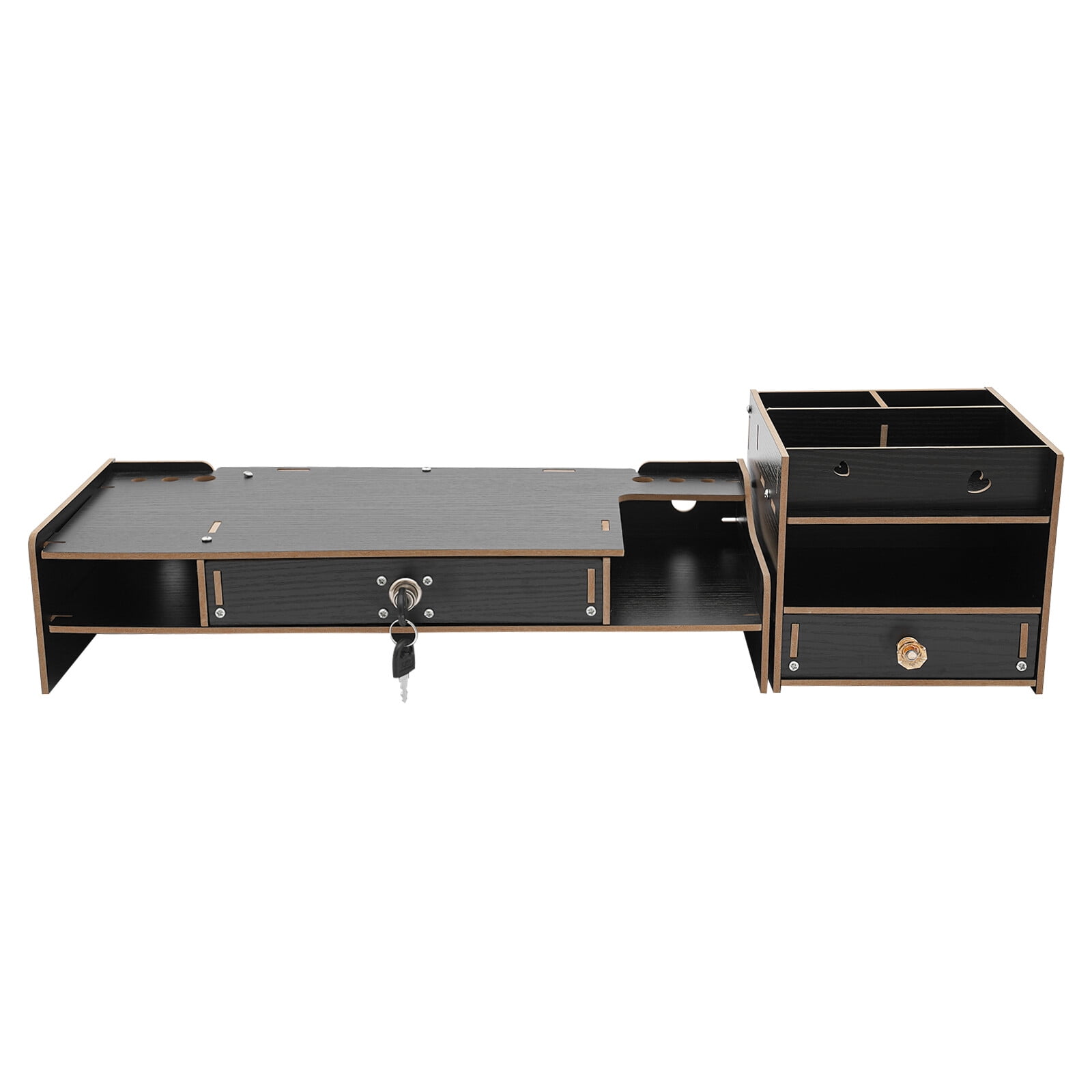Computer Monitor Stand with Smartphone Holder & 2 Keys 25.8" Monitor ...
