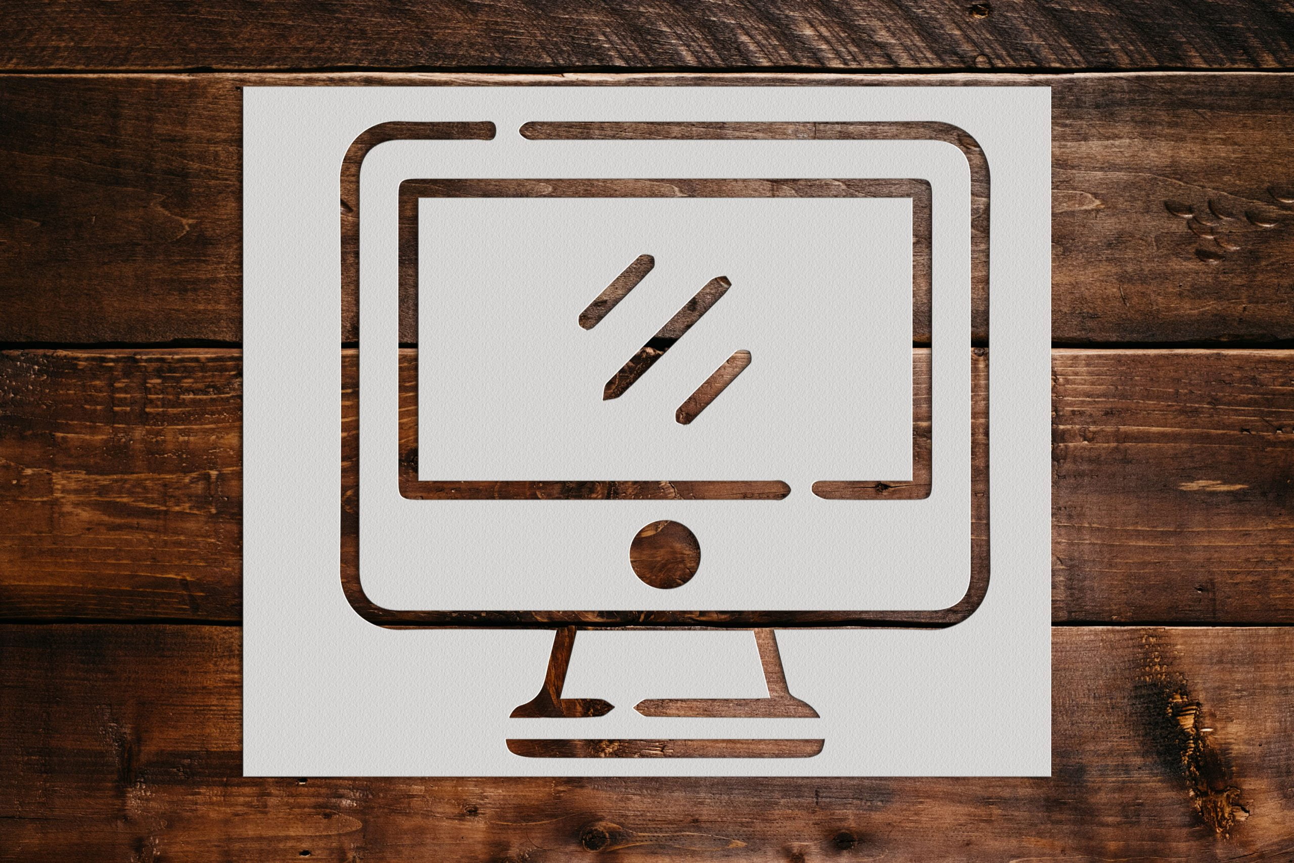 Computer Monitor Stencil – Art and Wall Stencil (30"x48") - Walmart.com