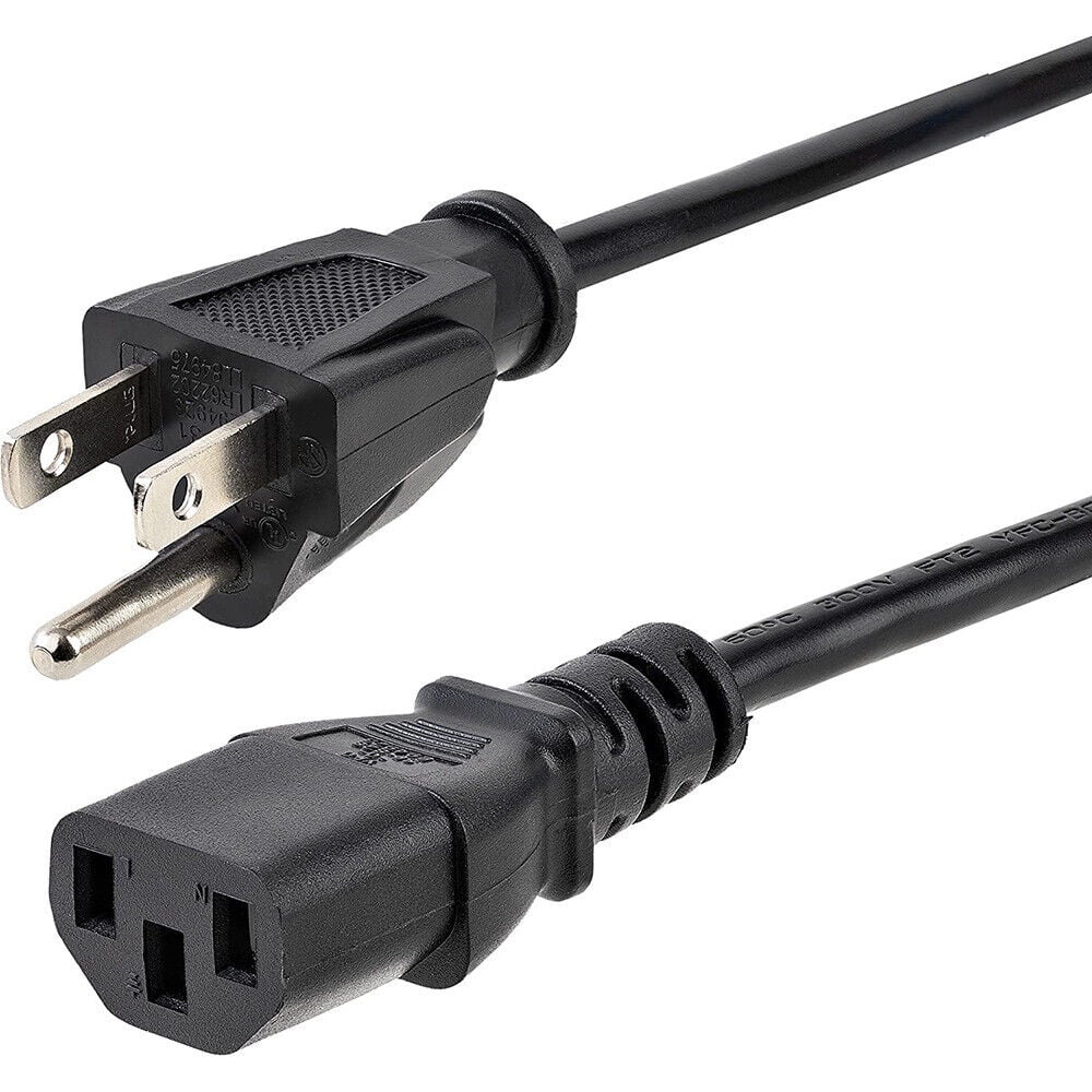 Computer & Monitor US Power Cord: 6 Foot 3 Prong C13 Grounded Cable ...