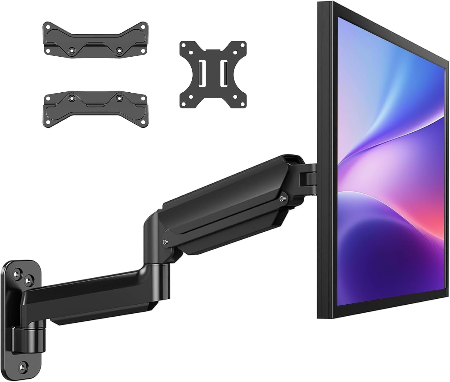 Computer Monitor Wall Mount for 22"-35" Screens, Wall Mount Monitor Arm ...
