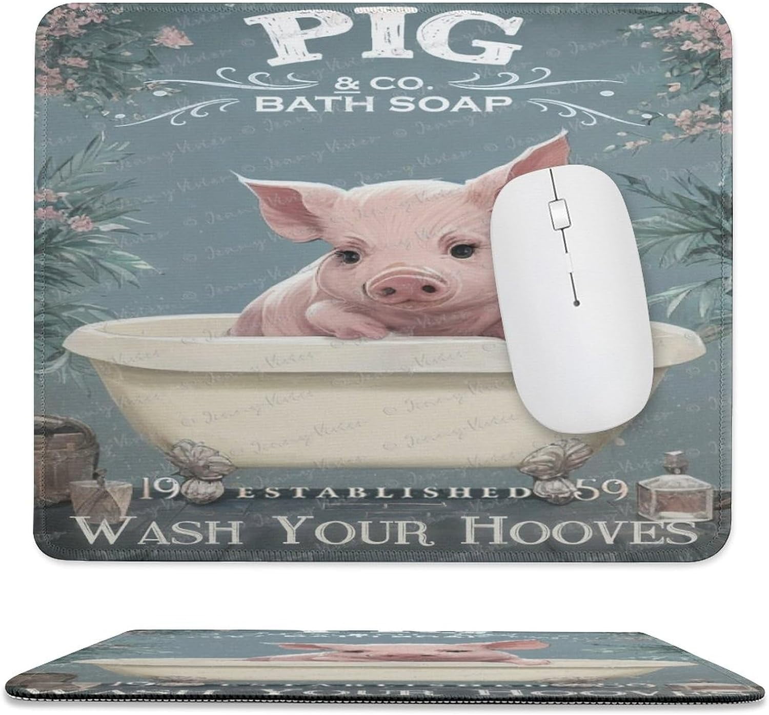 Computer Mouse Pad with Non-Slip Rubber Base, Funny Mouse Pad with ...