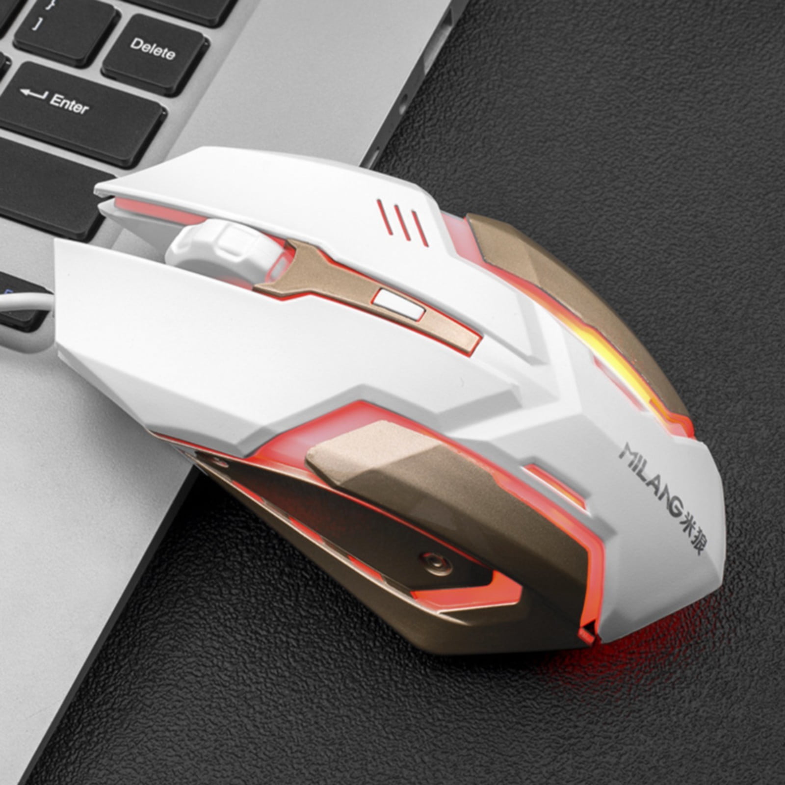 Computer Mouse Wireless RGB Wired Gaming Mouse Ergonomic Mouse With 7 ...