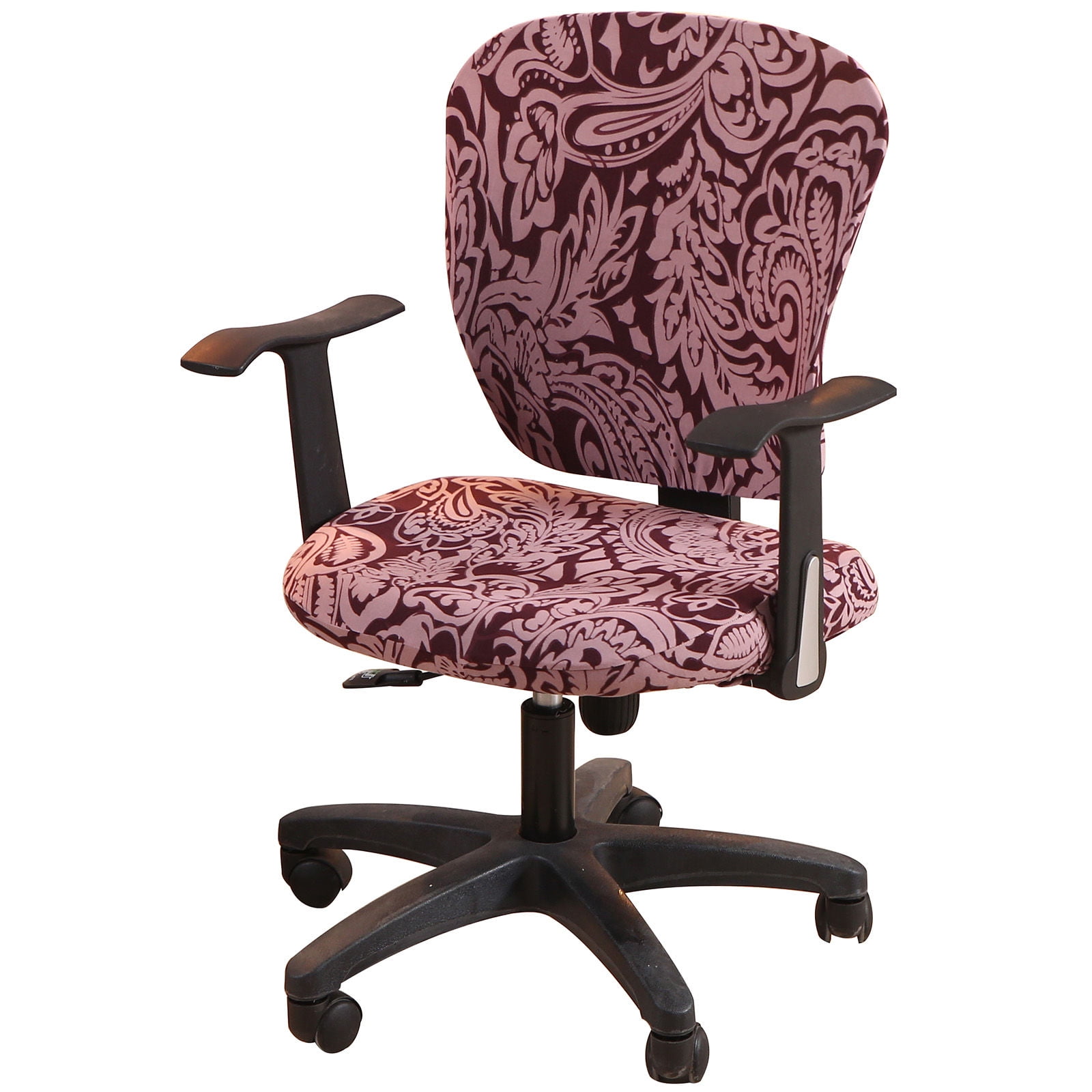 Computer Office Chair Cover, 2 Pieces Stretch Split Office Chair Cover ...