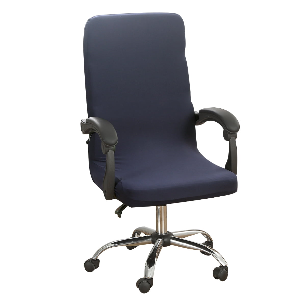 Computer Office Chair Cover with Zipper Spandex Stretch Polyester Desk ...
