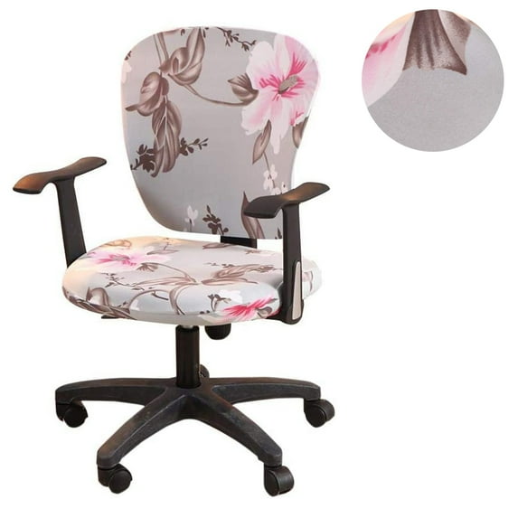 Computer Office Chair Covers, Soft Fit Universal Desk Rotating Chair ...