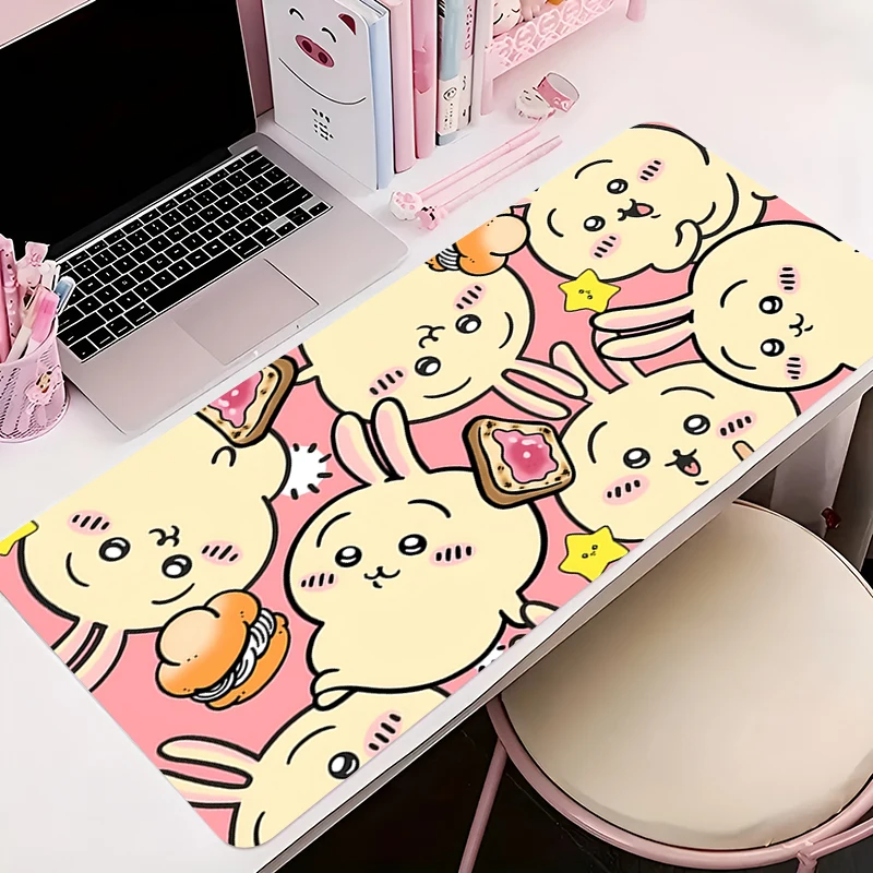 Computer Office Desk Mat Rubber Non-slip Large Mousepad C-chiikawa ...