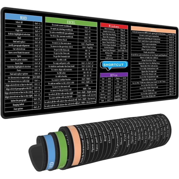 Computer Office Power Point Excel Word Short Cut Shortcuts Keys Gaming ...