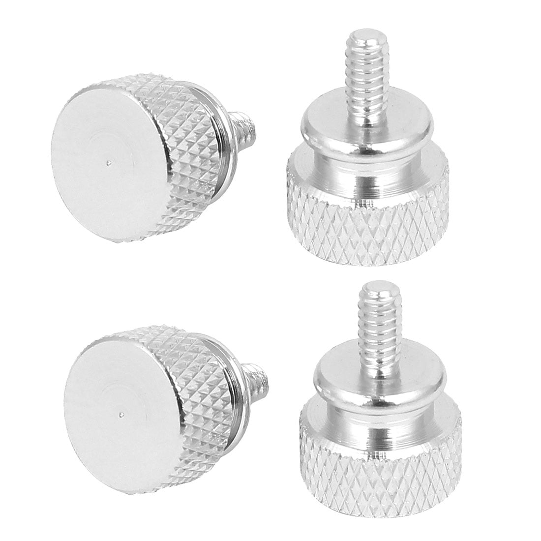 Computer PC Case Fully Threaded Knurled Thumb Screws Silver Tone 6#-32 ...