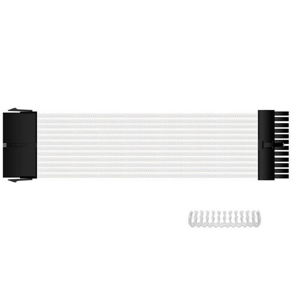 Computer PC Flexible 18AWG Power Supply PSU Sleeved Extension Cable ...