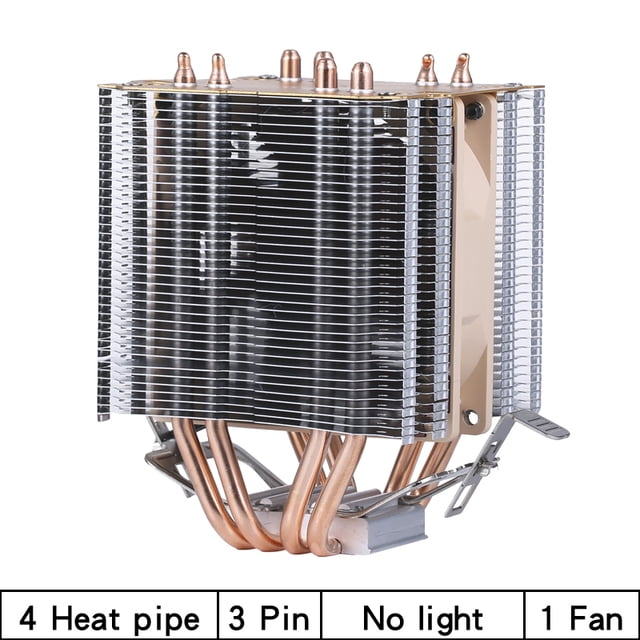 Computer PWM 4 Copper Tube Heat Sink Fan Twin Tower Type PC Air-Cooled ...
