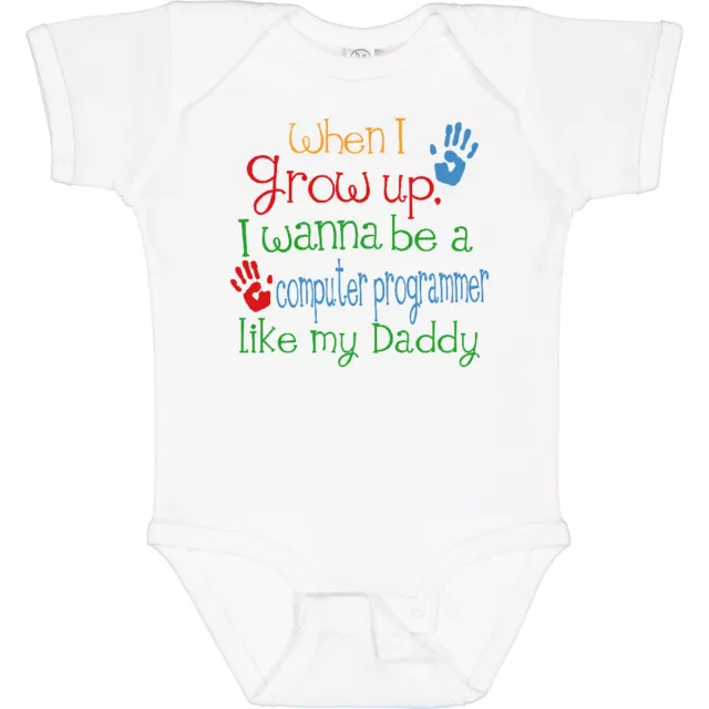 Computer Programmer Like Daddy Baby Bodysuit Childs Kids Son My Cute ...