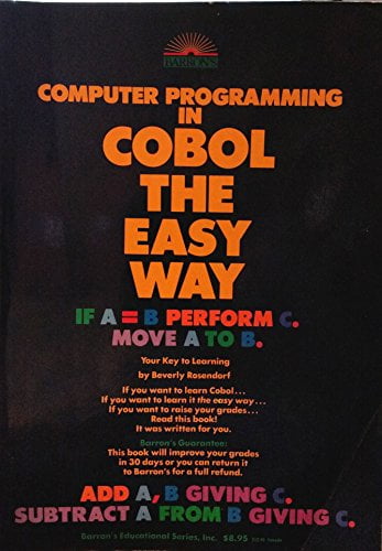 Pre-Owned Barron's Computer Programming in COBOL the Easy Way ...