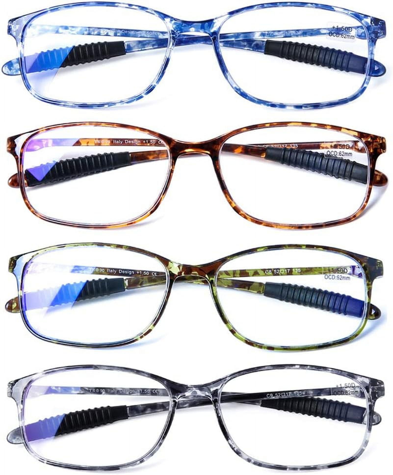 Computer Reading Glasses 4 Blue Light Blocking Glasses Anti Flexible ...