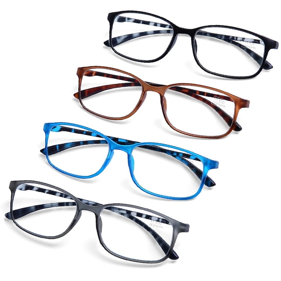 Computer Reading Glasses Blue Light Block - Comfortable Lightweight ...