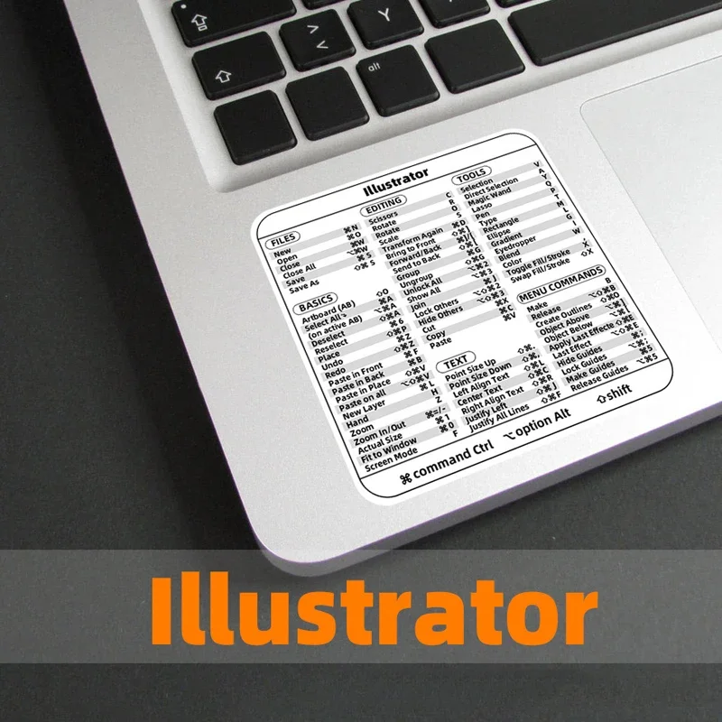 Computer Reference Keyboard Shortcut Sticker Adhesive for Windows PC ...