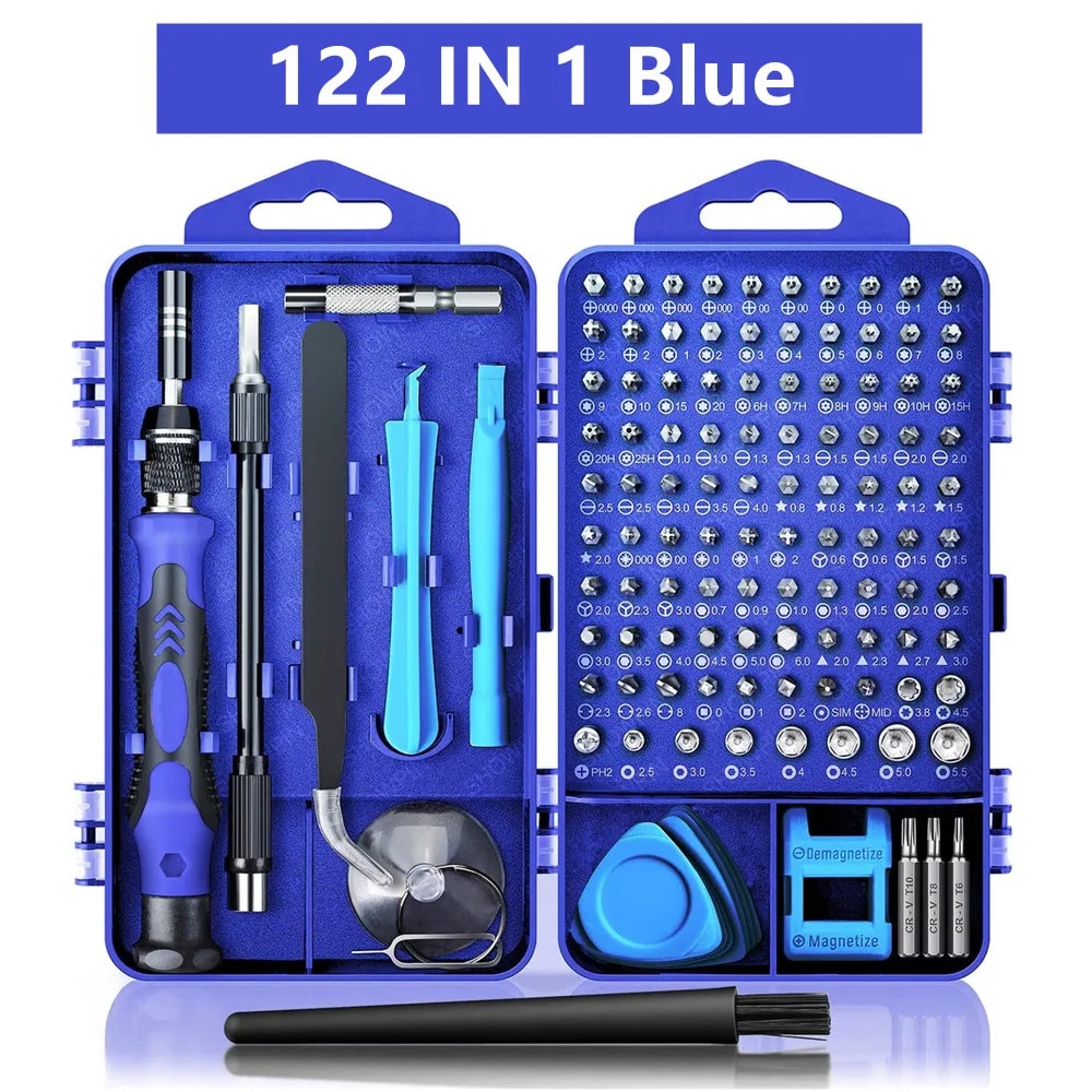 Computer Repair Kit,122 in 1 Magnetic Laptop Screwdriver Kit, Precision ...