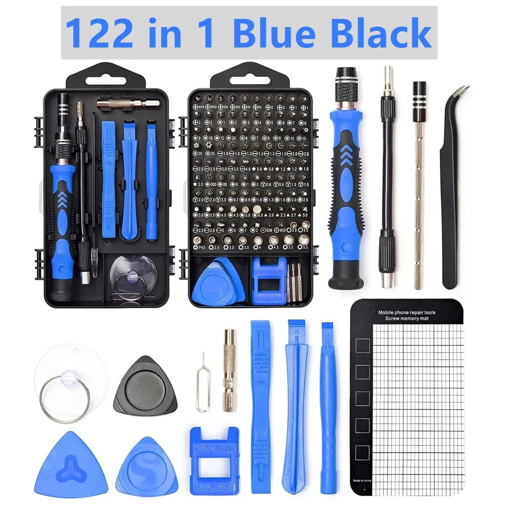 Computer Repair Kit,122 in 1 Magnetic Laptop Screwdriver Kit, Precision Screwdriver Set, Small ...