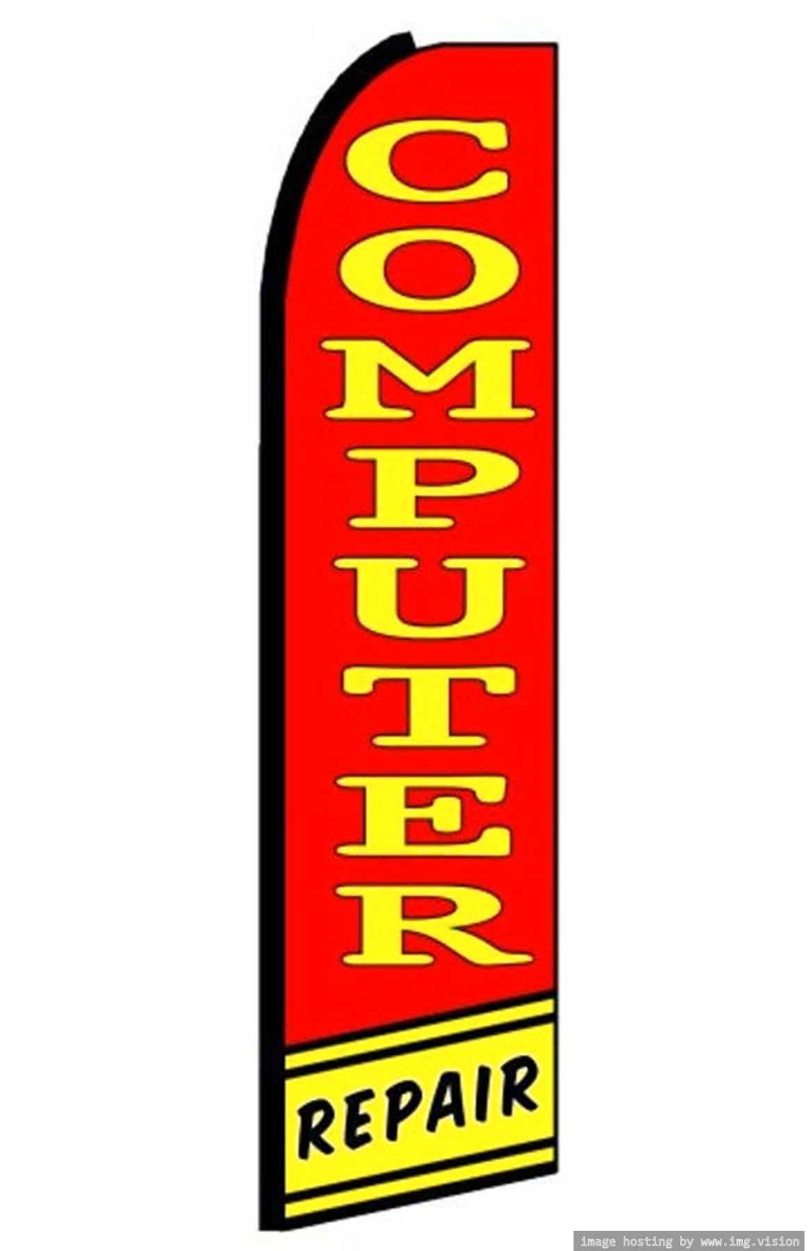 Computer Repair Swooper flag Without Pole Advertisement /Business Flags ...