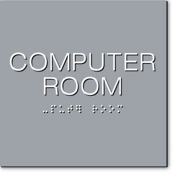 Computer Room Sign-Gray / White (4 Units) - Walmart.com