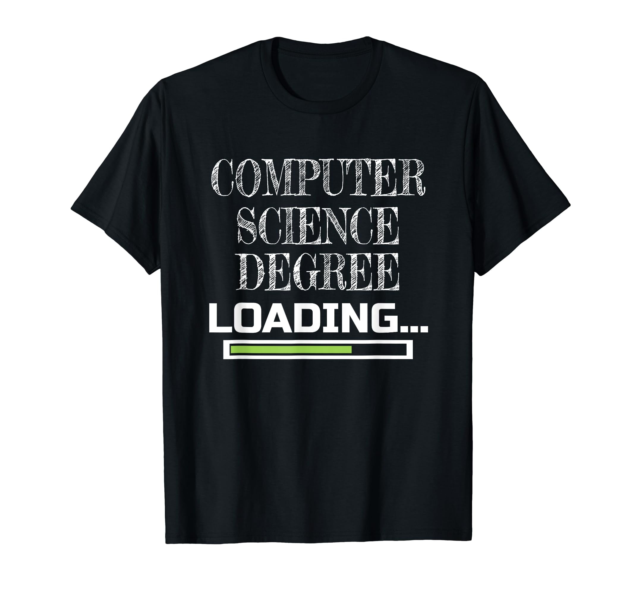 Computer Science Degree Loading CS School Major Men's Vintage T-Shirt ...