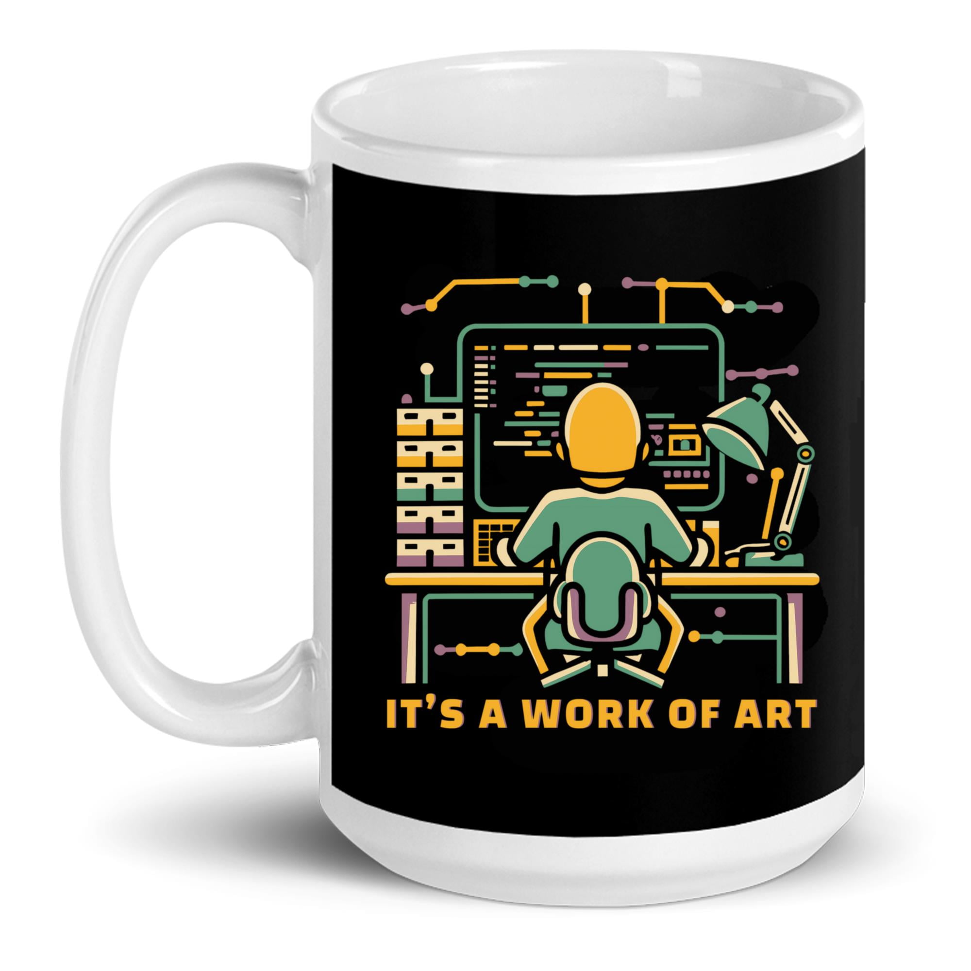 Computer Science Funny Programmer Coding Binary Its A Work Of Art Gift ...