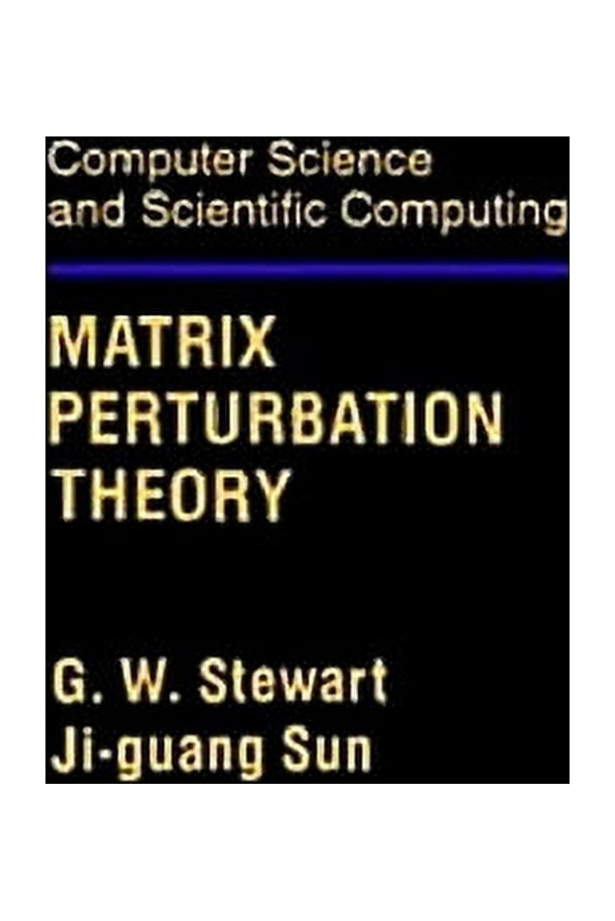 Matrix Perturbation Theory