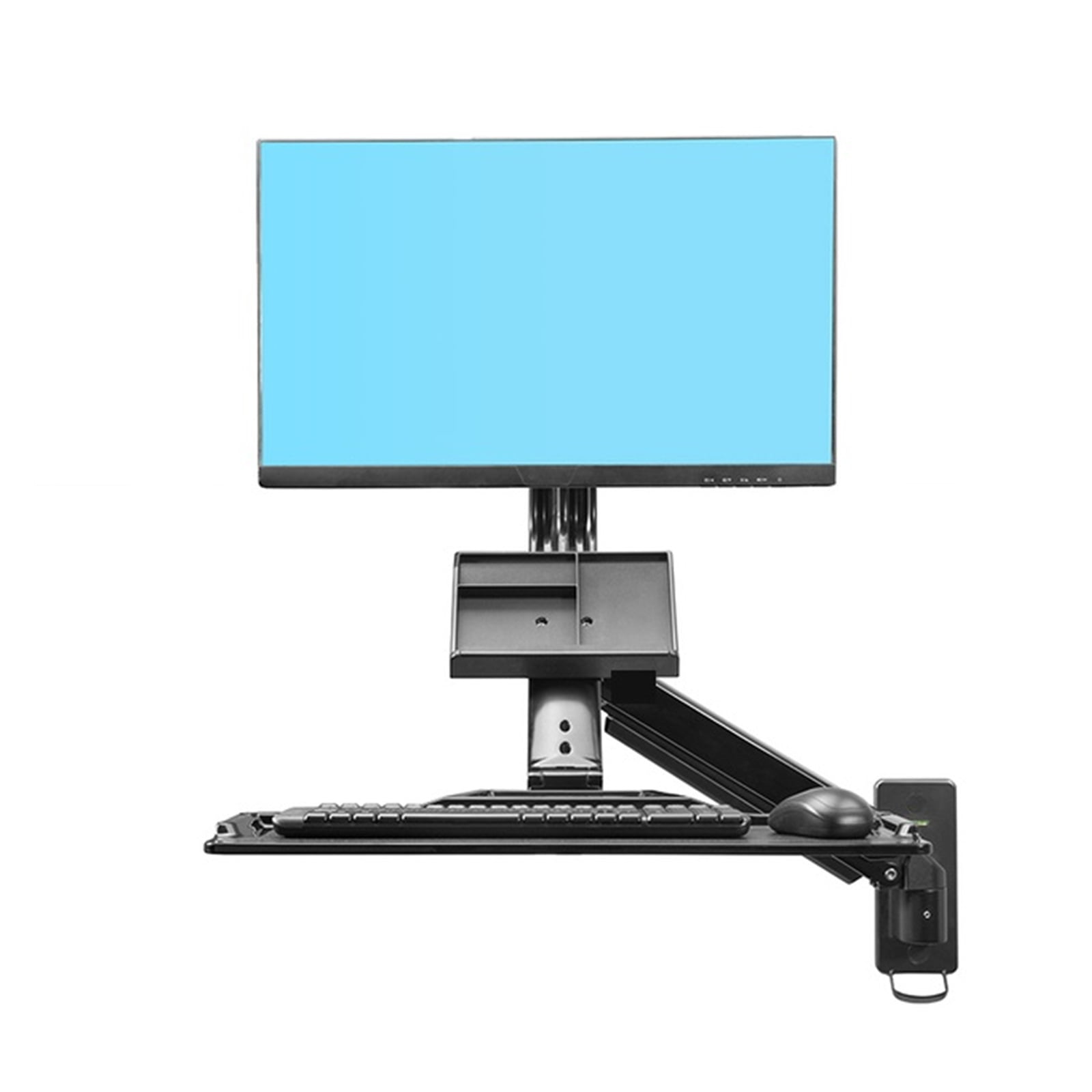 Computer Sit-stand Work Station Wall Mounted Lifting Monitor Bracket ...