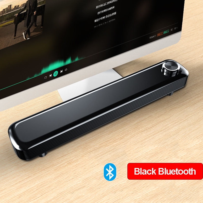 Computer Speaker 2 * 3.5mm Wired Computer Stereo Sound Bar Bass USB ...