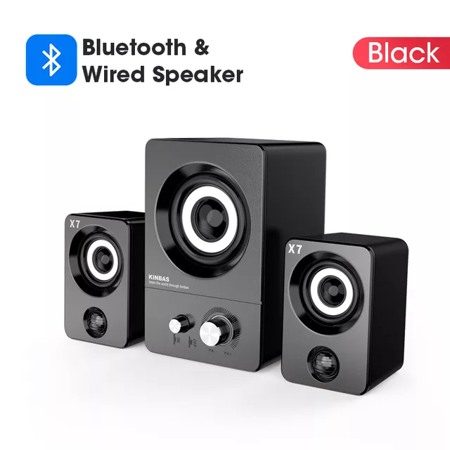 Computer Speaker 4D Surround Sound Mini Subwoofer Music Speaker for ...