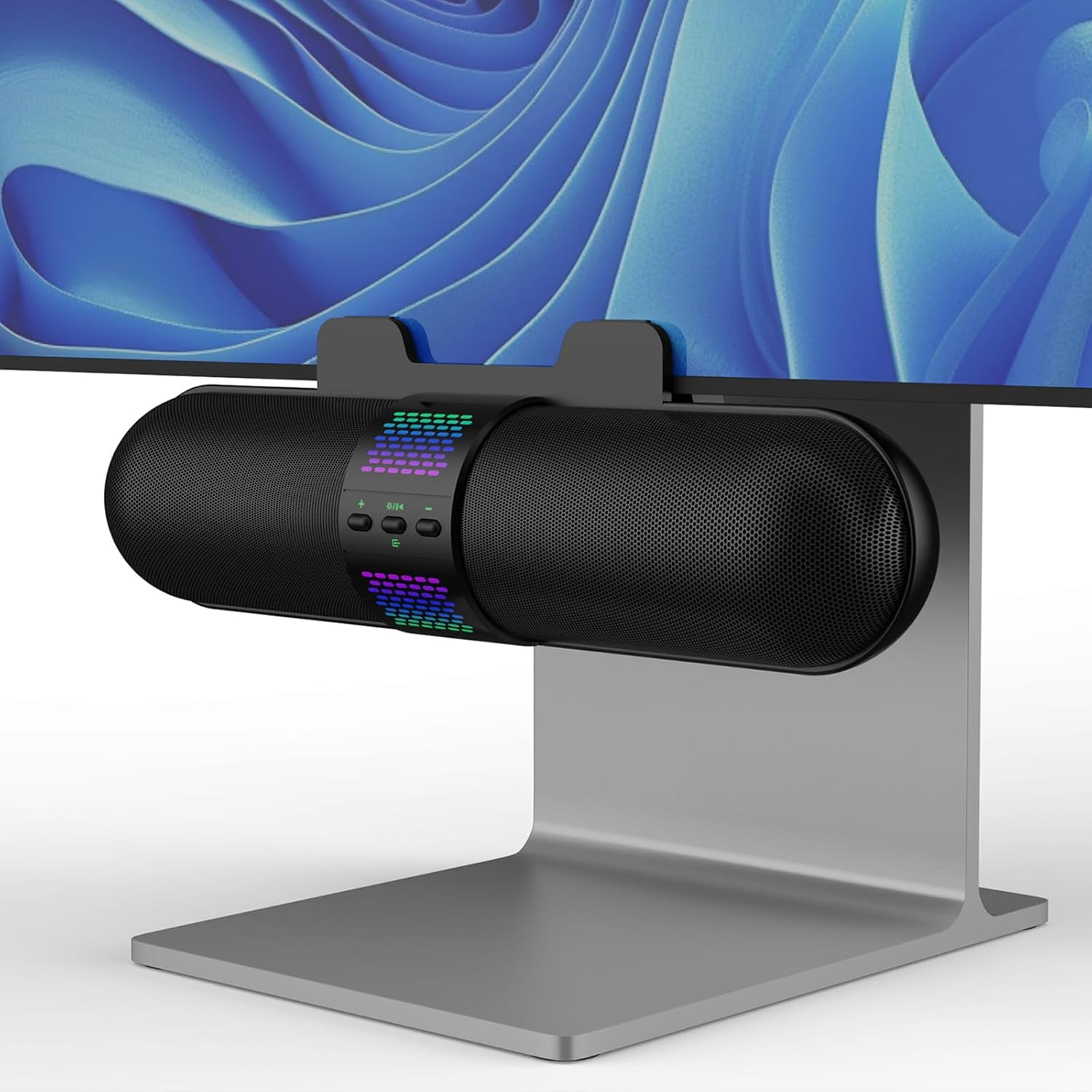 Computer Speaker, Bluetooth 5.3/Wired USB A/C Connection, 6 RGB Light ...