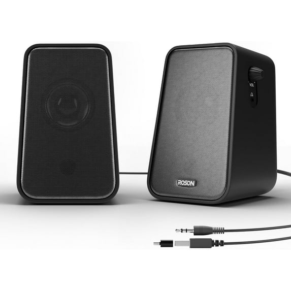Computer Speaker, Compact Size Speaker with Headphone Jack, d Bass and ...