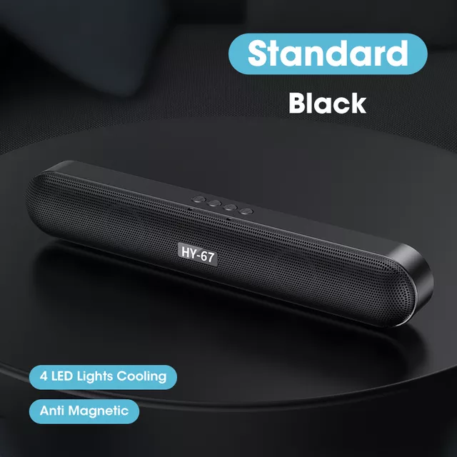 Computer Speaker Desktop Bluetooth Speakers Rechargeable 6D Deep Bass ...