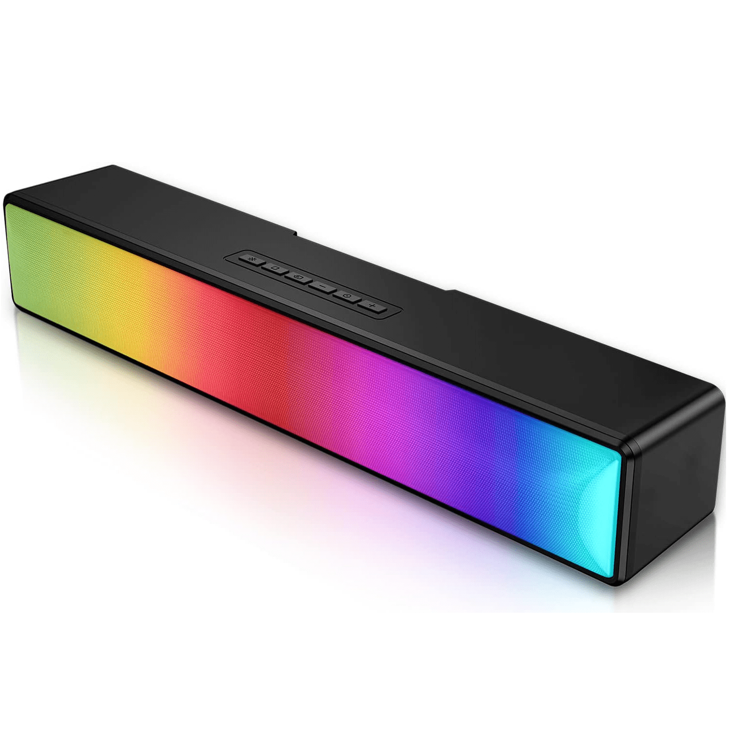 Computer Speakers, Computer Sound Bar with RGB Lights, USB Powered PC ...