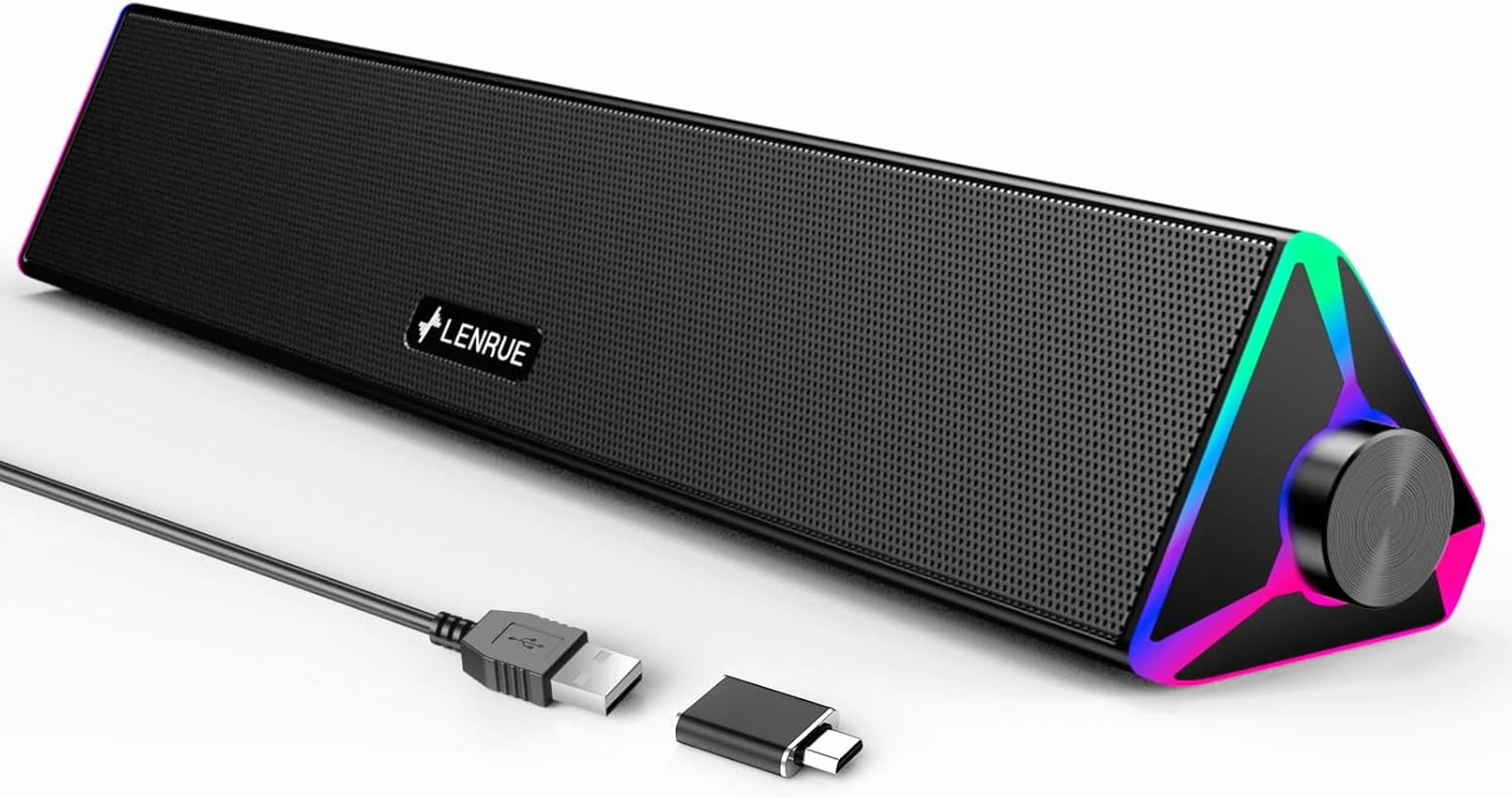 Computer Speakers for Desktop,PC Speakers with Single USB for Power and ...