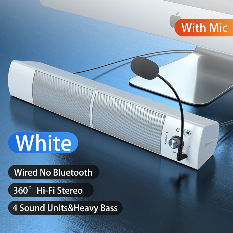 Computer Speakers Detachable Bluetooth Speaker Bar Surround Sound ...