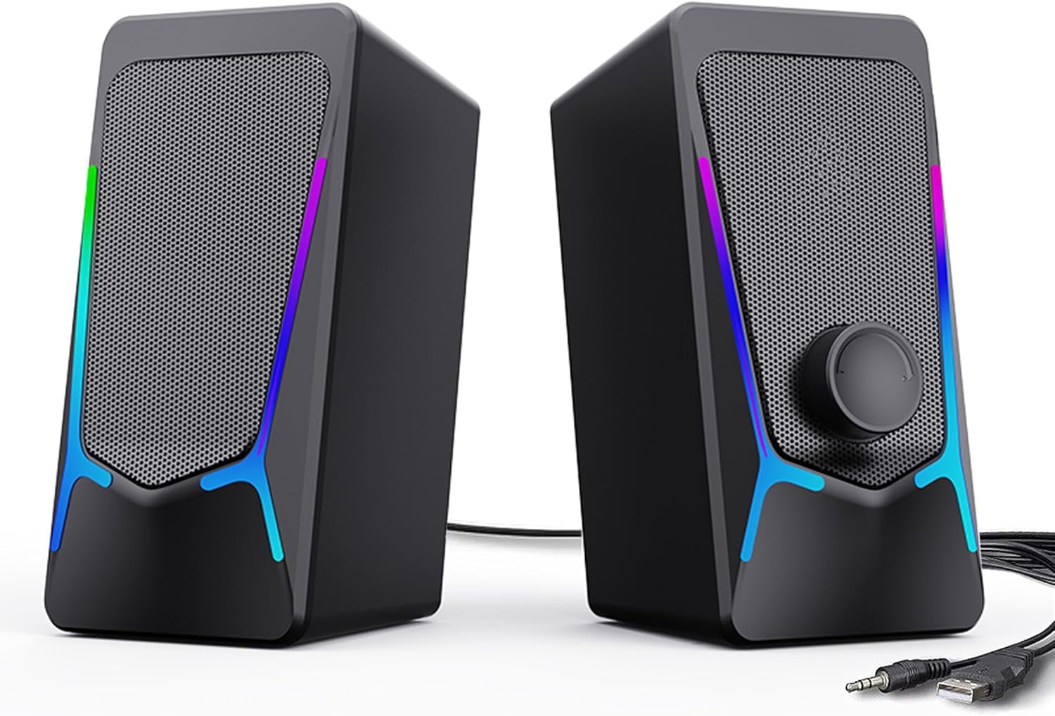 Computer Speakers, Gaming PC Speakers with Enhanced Bass and Volume ...