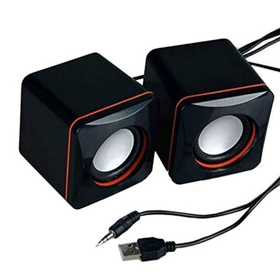 Portable Computer Speakers Wired Mini Speakers USB Powered Desktop ...