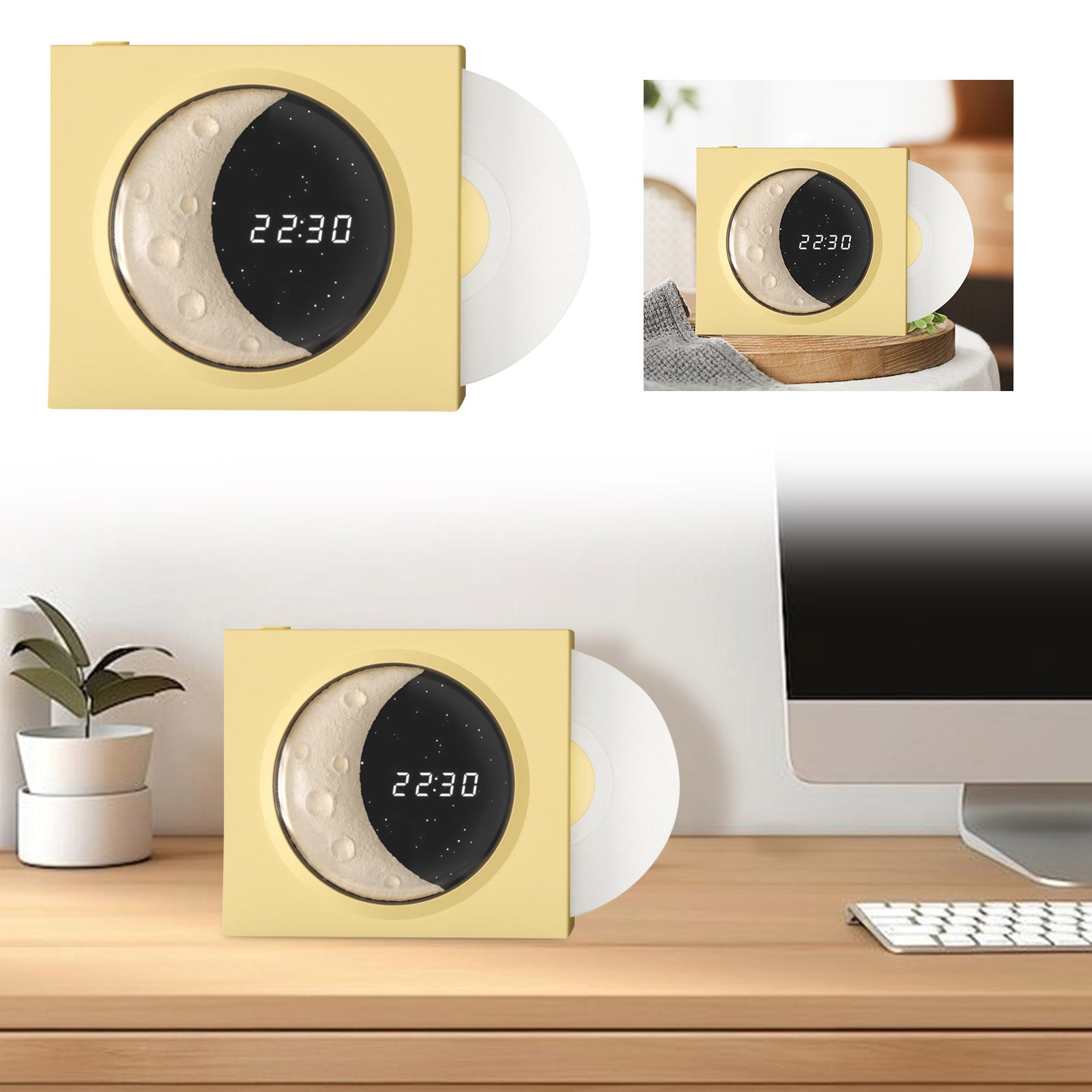 Computer Speakers Retro Record Player Speaker Music Speaker with USB ...