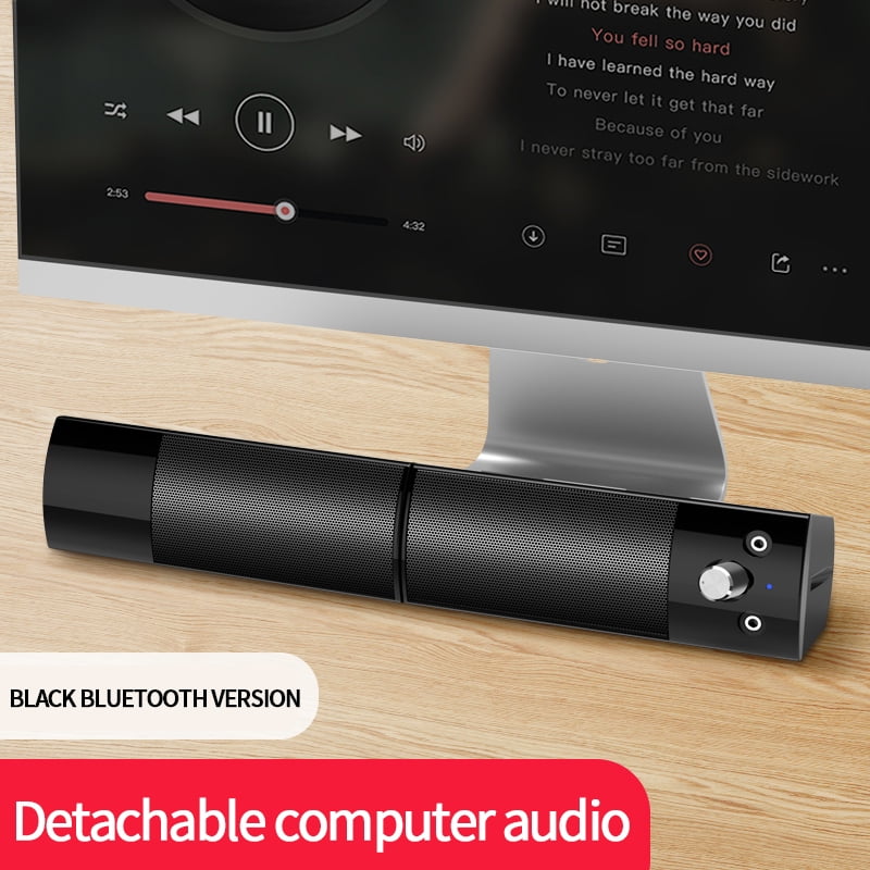 Computer Speakers USB Wired Powerful SoundBar Stereo Subwoofer Bass ...