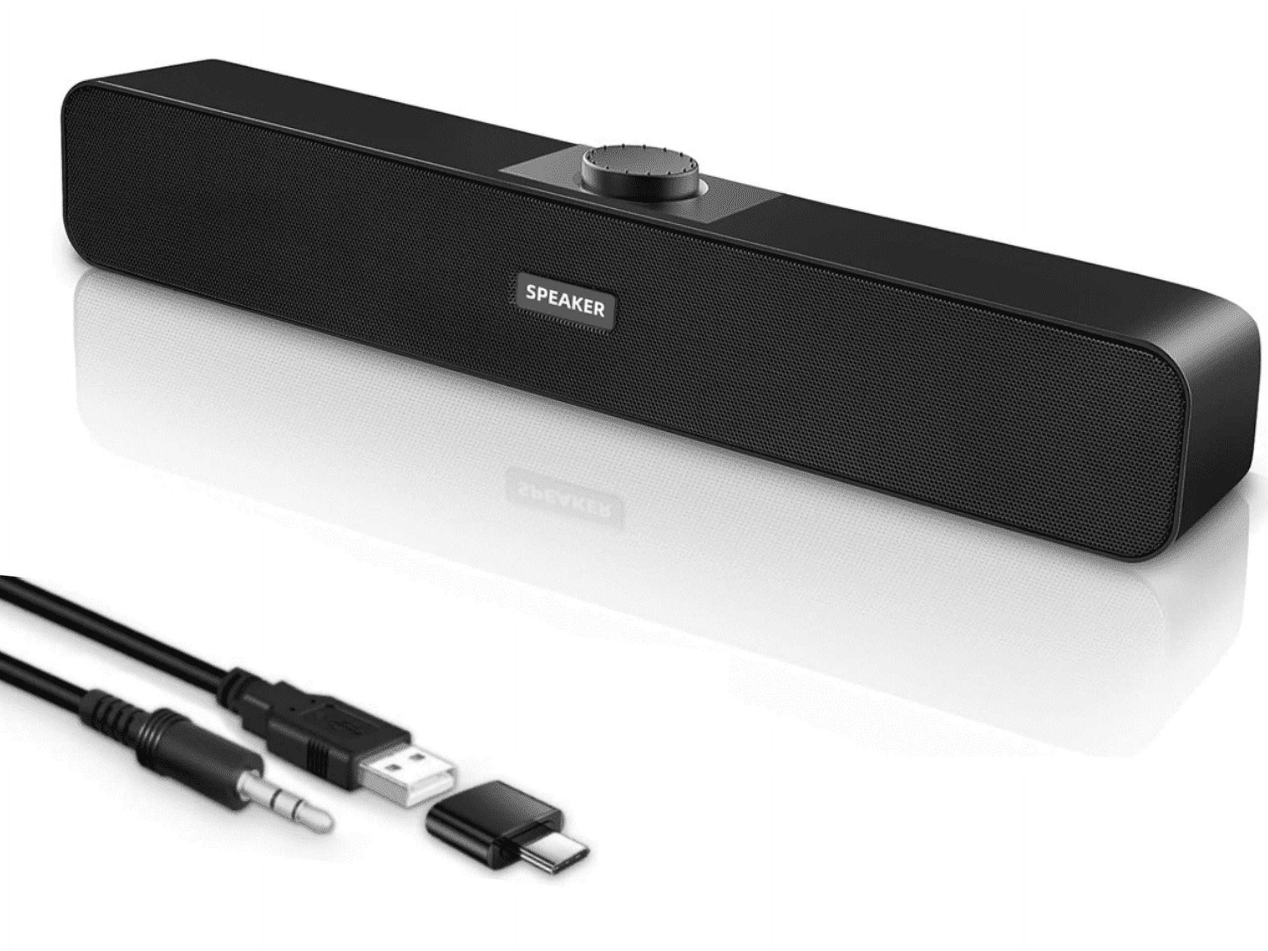 Computer Speakers, Wired USB Mini Sound Bar Speaker for PC Tablets ...