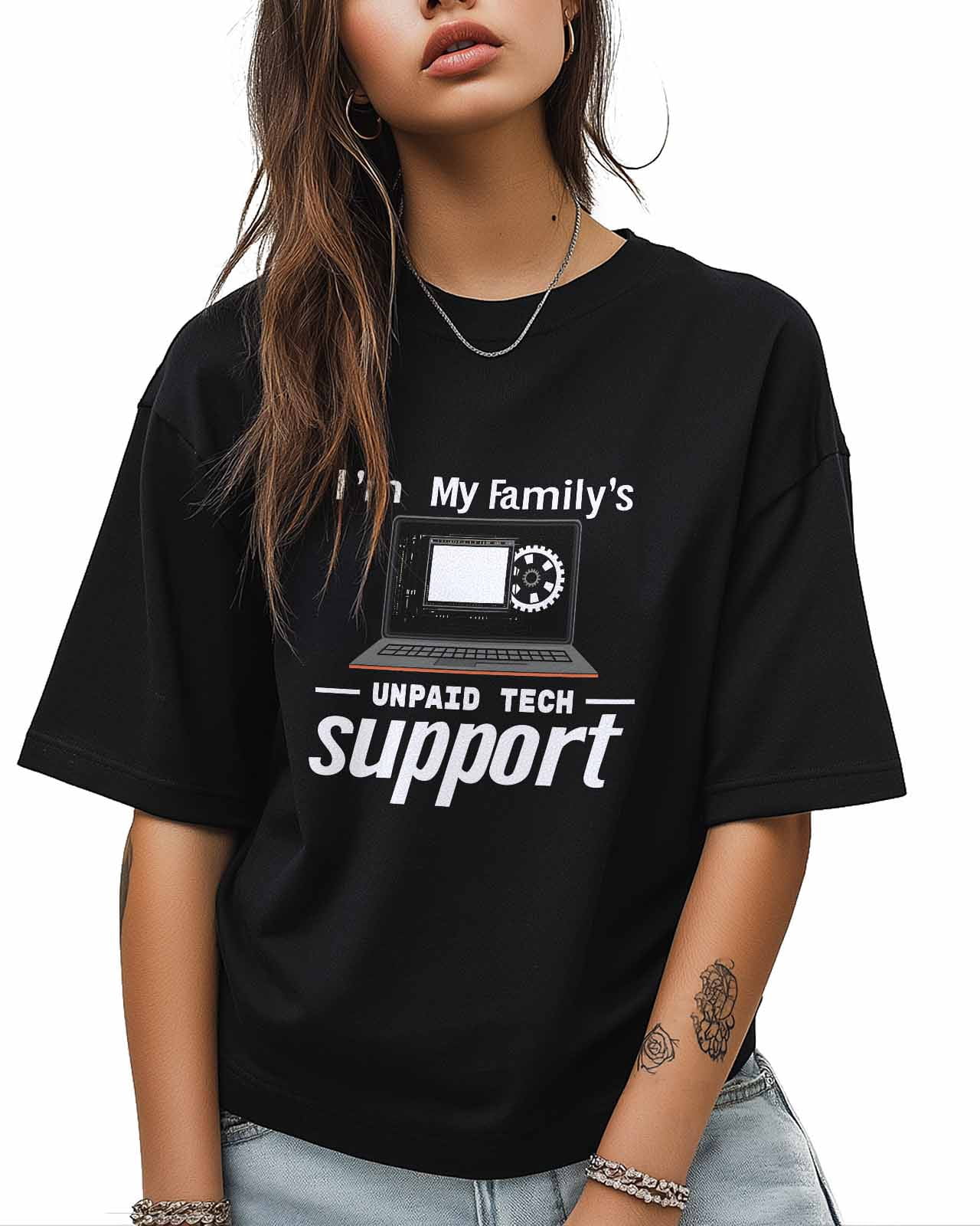 Computer T Shirts for Women Short Sleeve Cotton Crewneck T-Shirt I'm My ...
