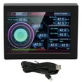 Computer Temp Monitor 3.5 Inch IPS Type C Stepless Dimming Rotating Theme Editor PC CPU Data ...