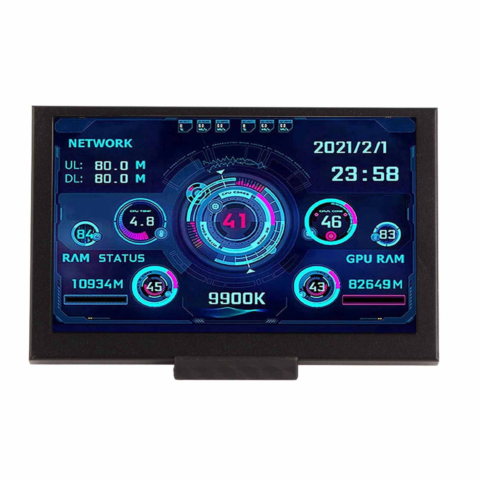 Computer Temperature Display,Computer Temp 5 Inch IPS Screen Multiple ...