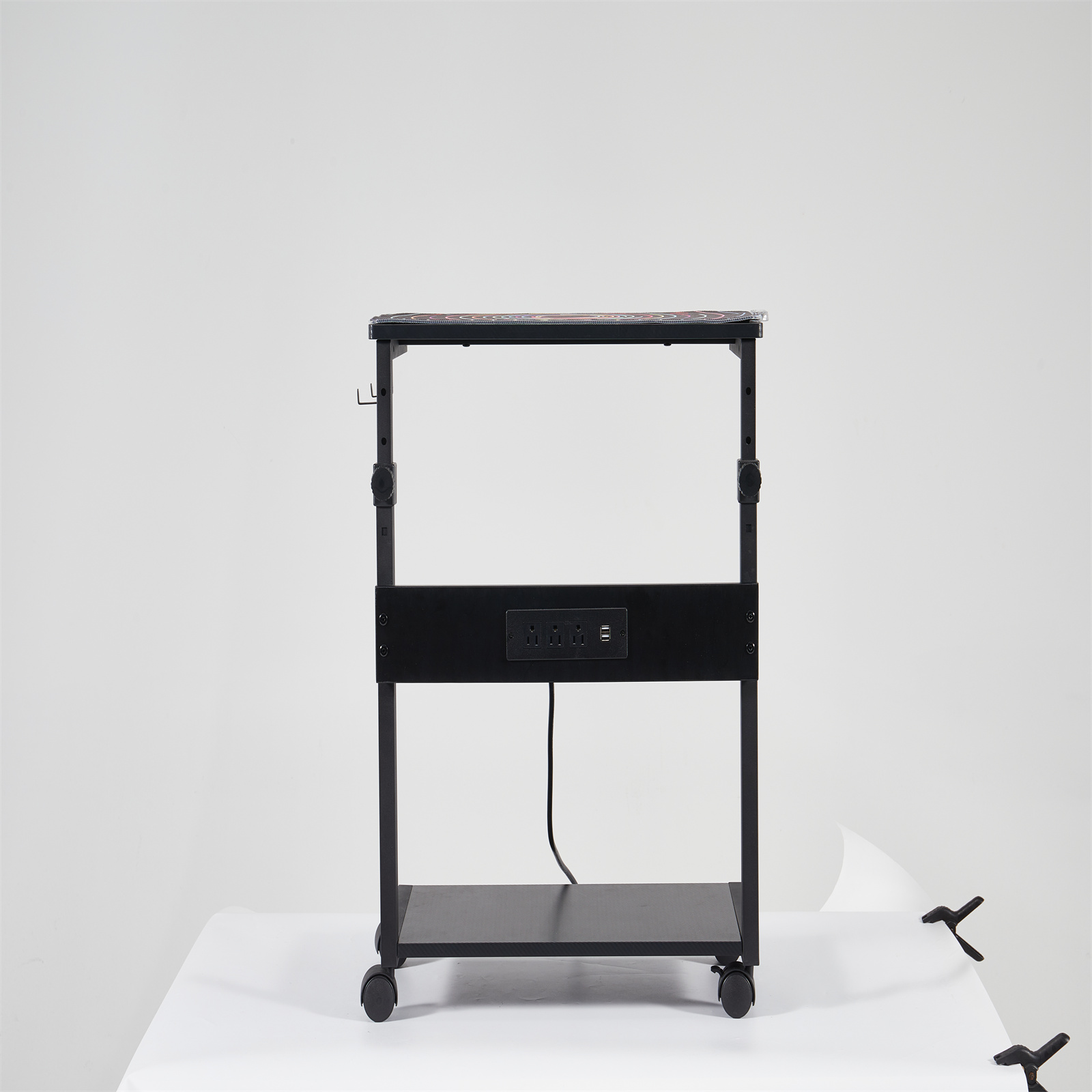 Computer Tower Stand, 2-Tier ATX-Case CPU Holder Cart with Adjustable ...