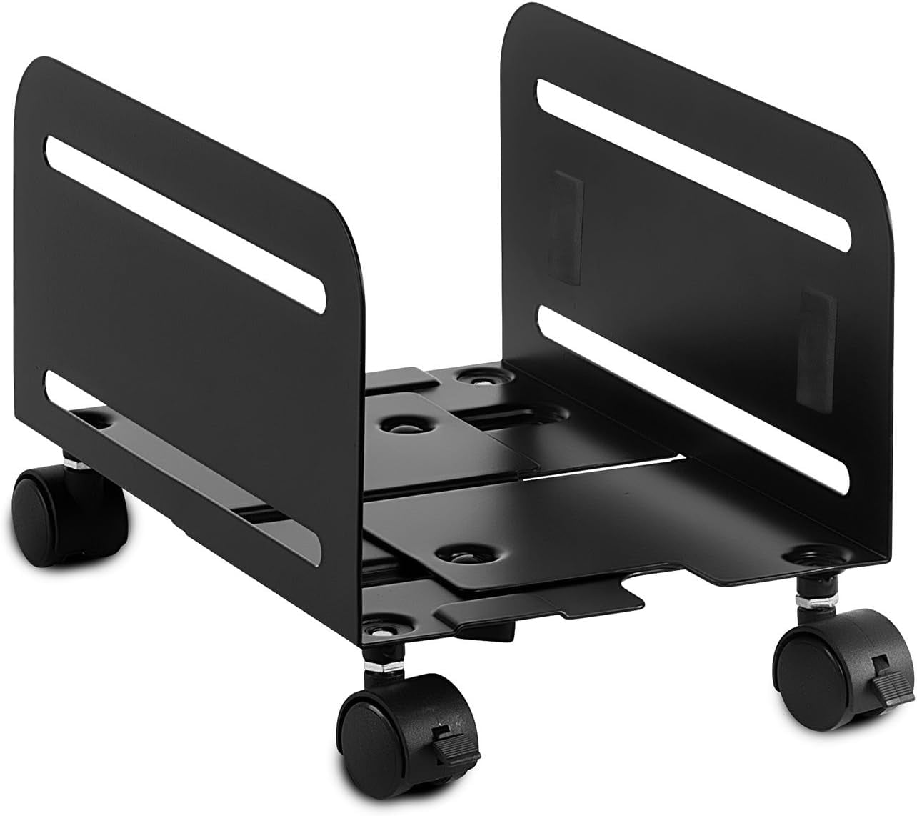 Computer Tower Stand, Adjustable Mobile CPU Stand with Wheels, Heavy ...