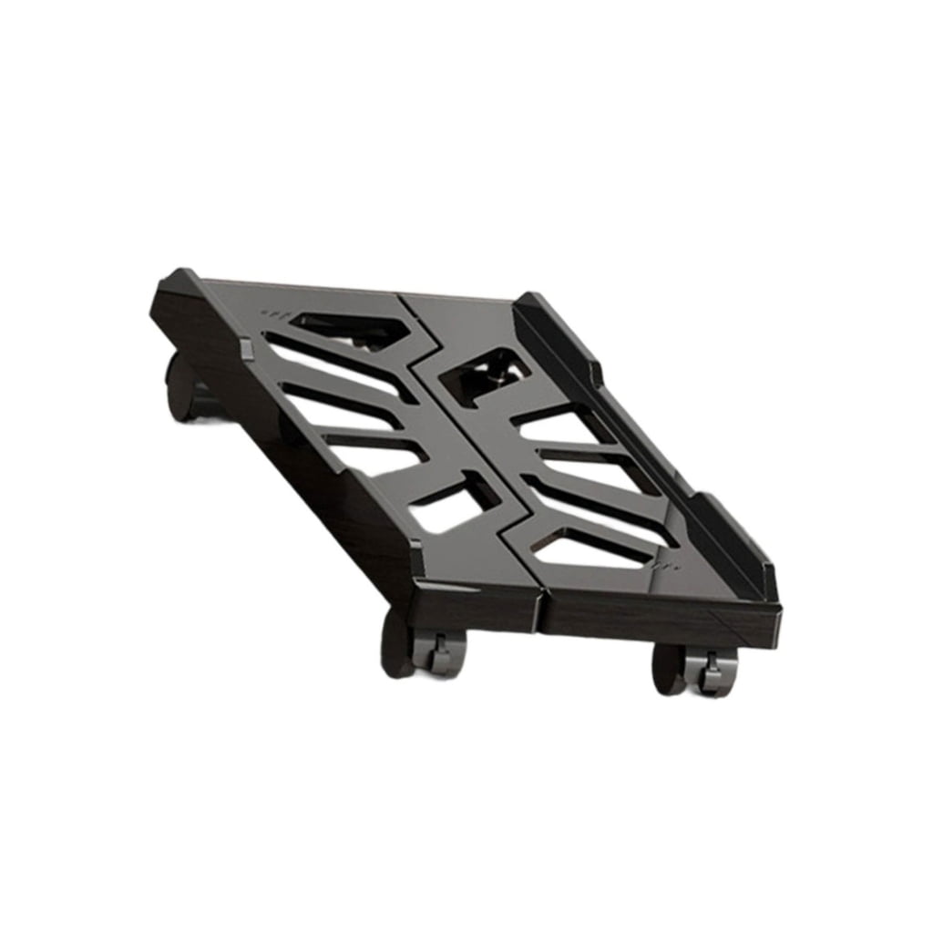 Computer Tower Stand CPU Stand Metal Rolling Stand Adjustable Mobile ...