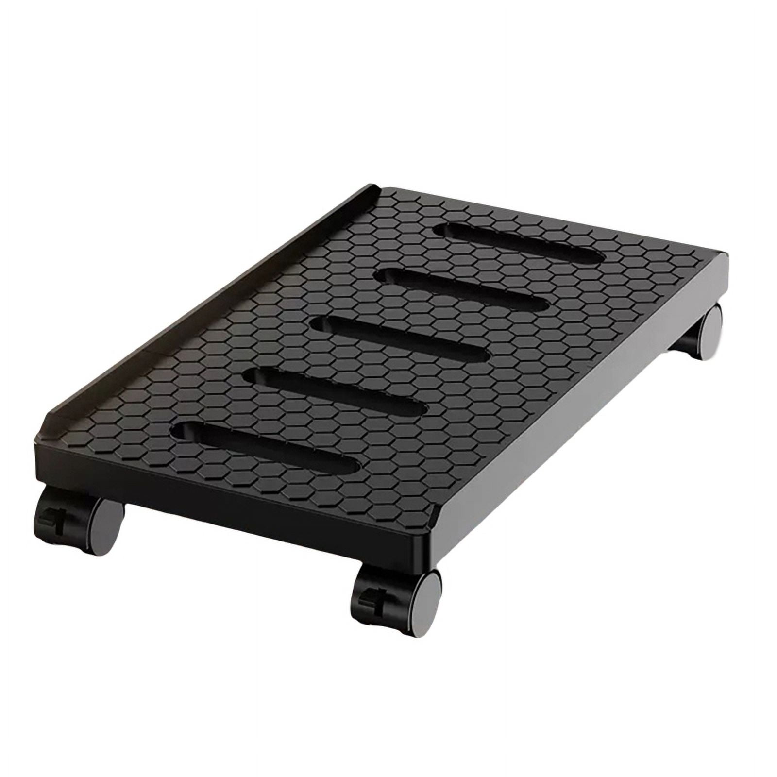 Computer Tower Stand Mobile CPU with Rolling Caster Wheels PC Holder ...