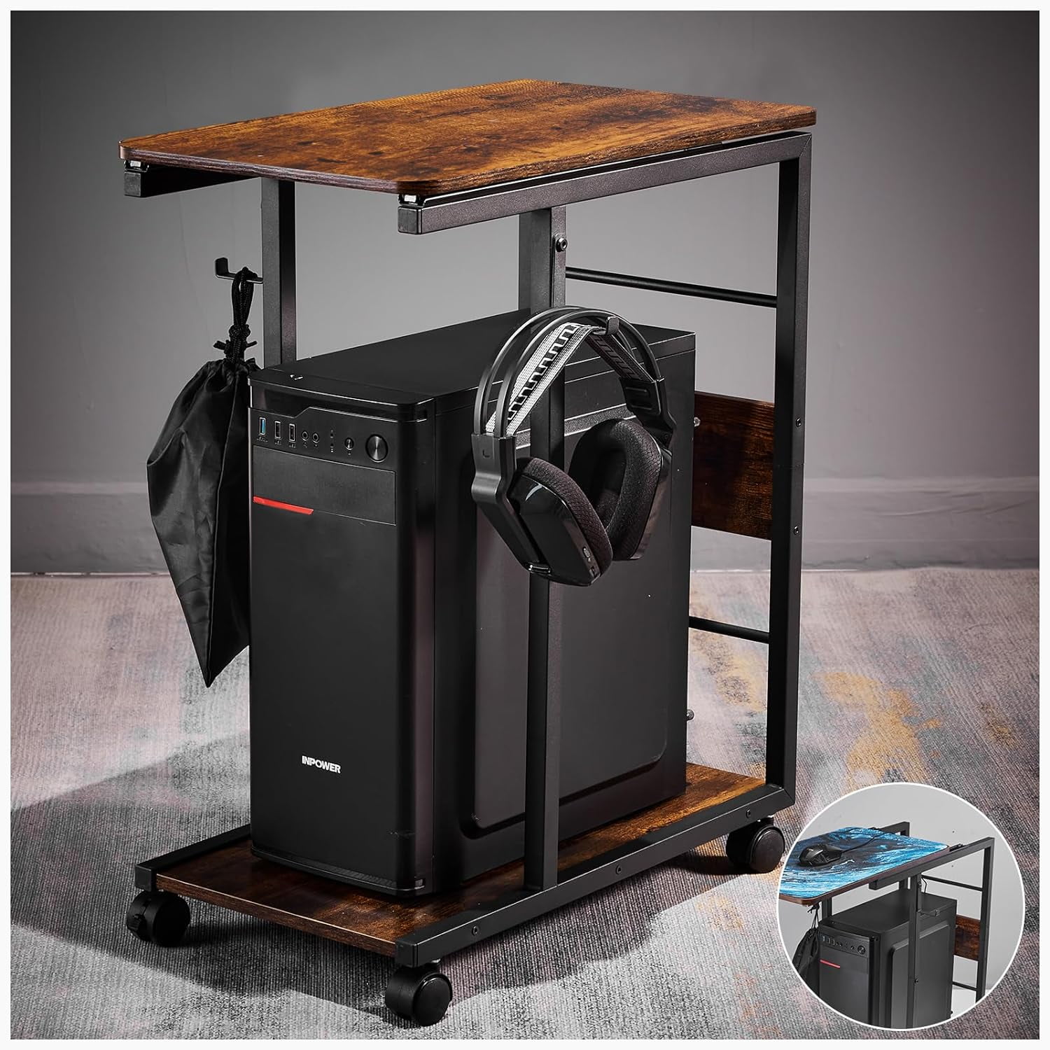 Computer Tower Stand,PC Tower Stand,Computer Tower Stand with Sliding ...