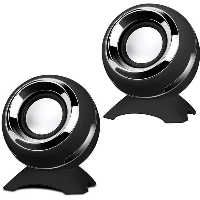 Computer USB-Power Speakers， Mini Desktop Speakers with HiFi Sound ...